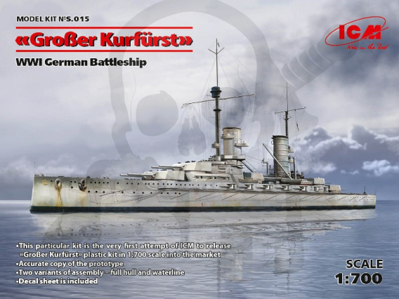 Battle-Models > Groβer Kurfürst WWI German Battleship (full hull ...